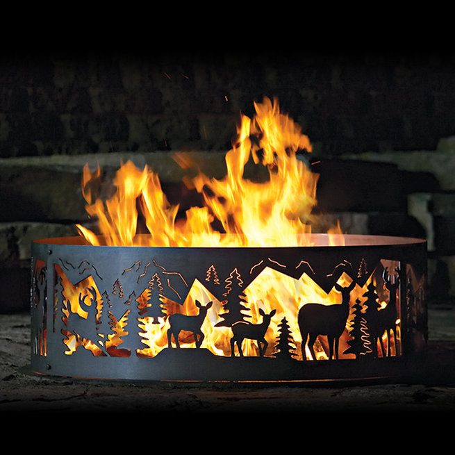 Whitetail Metal Fire Ring | Fox River Fire Rings